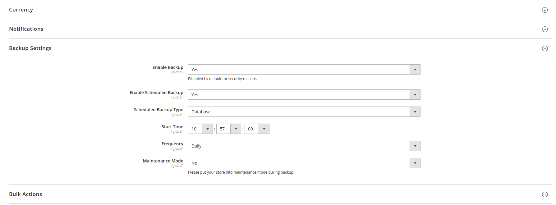 Backup cron schedule not working · Issue #31979 · magento/magento2 · GitHub
