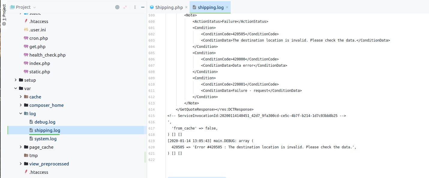 DHL Shipping Method not currently available - no log file · Issue #12623 · magento/magento2 · GitHub