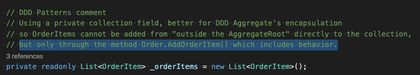 Confusing comment in Order entity class or missing method? · Issue #448 · dotnet-architecture ...