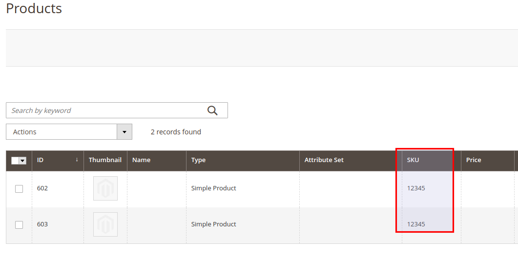 Sku should be unique (Possible to insert two products with identical ...