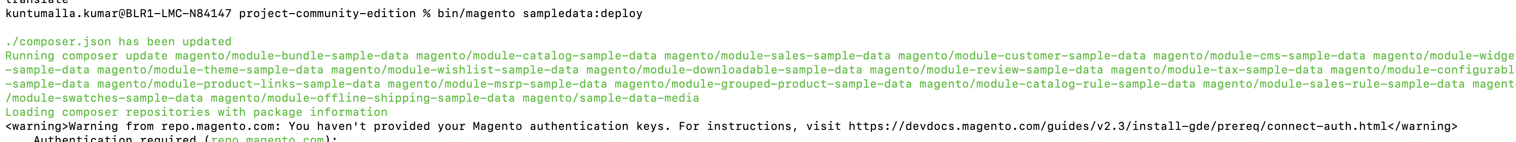 Cannot deploy sample data on fresh install · Issue #36680 · magento/magento2 · GitHub