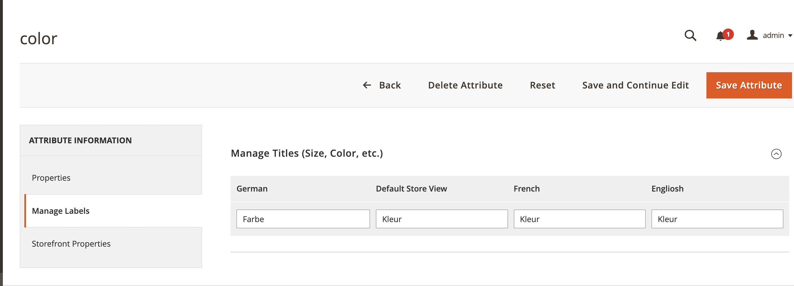 Product Attribute Label Translation Not Showing Correct For The Store Ordered In · Issue #37335 ...