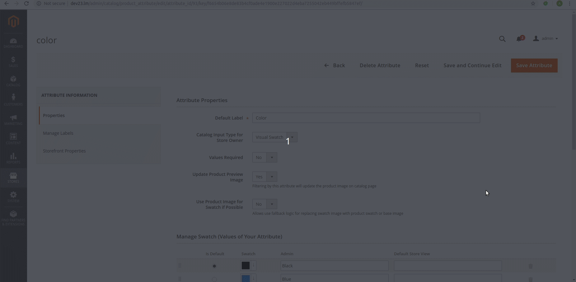 Visual Swatch image not updating in color attribute · Issue #23814 · magento/magento2 · GitHub