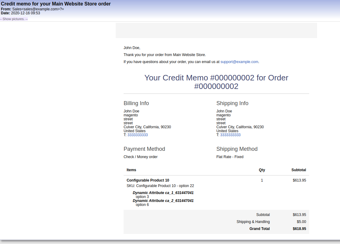 Error stopping credit memo email sending · Issue #30380 · magento/magento2 · GitHub