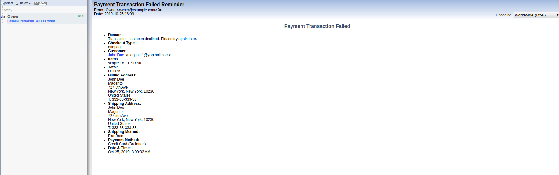 Magento 2 Payment Failed Email Not Working · Issue #24707 · magento/magento2 · GitHub
