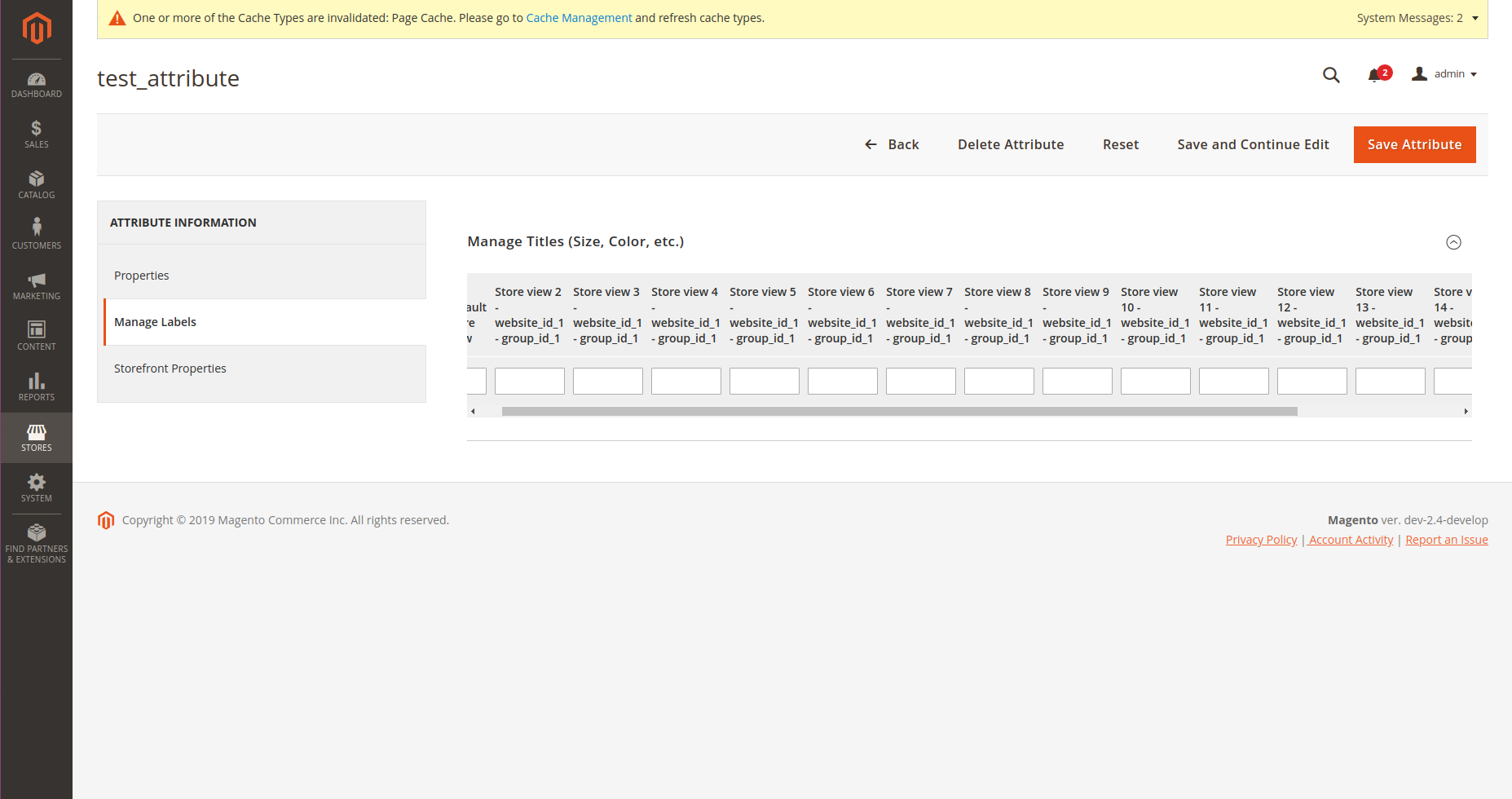 Attribute Input fields to small when using many multistores · Issue #13053 · magento/magento2 ...