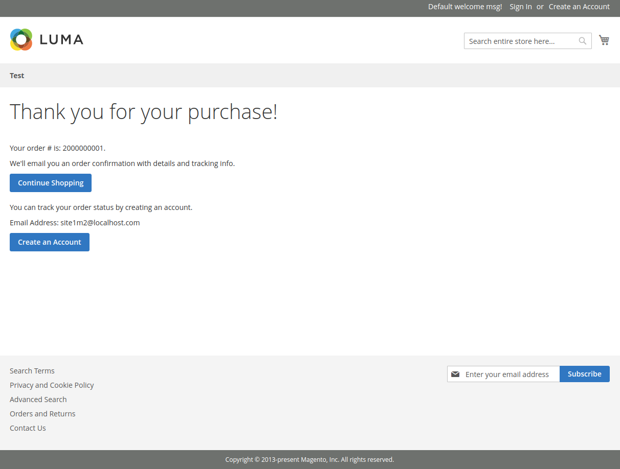 Wrong email shows in order success page with multi-store · Issue #25870 ...