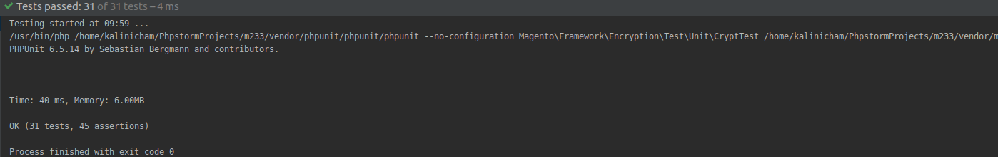 Cannot Run Phpunit In 233 Due To Mcrypt Deprecation · Issue 26380 · Magentomagento2 · Github