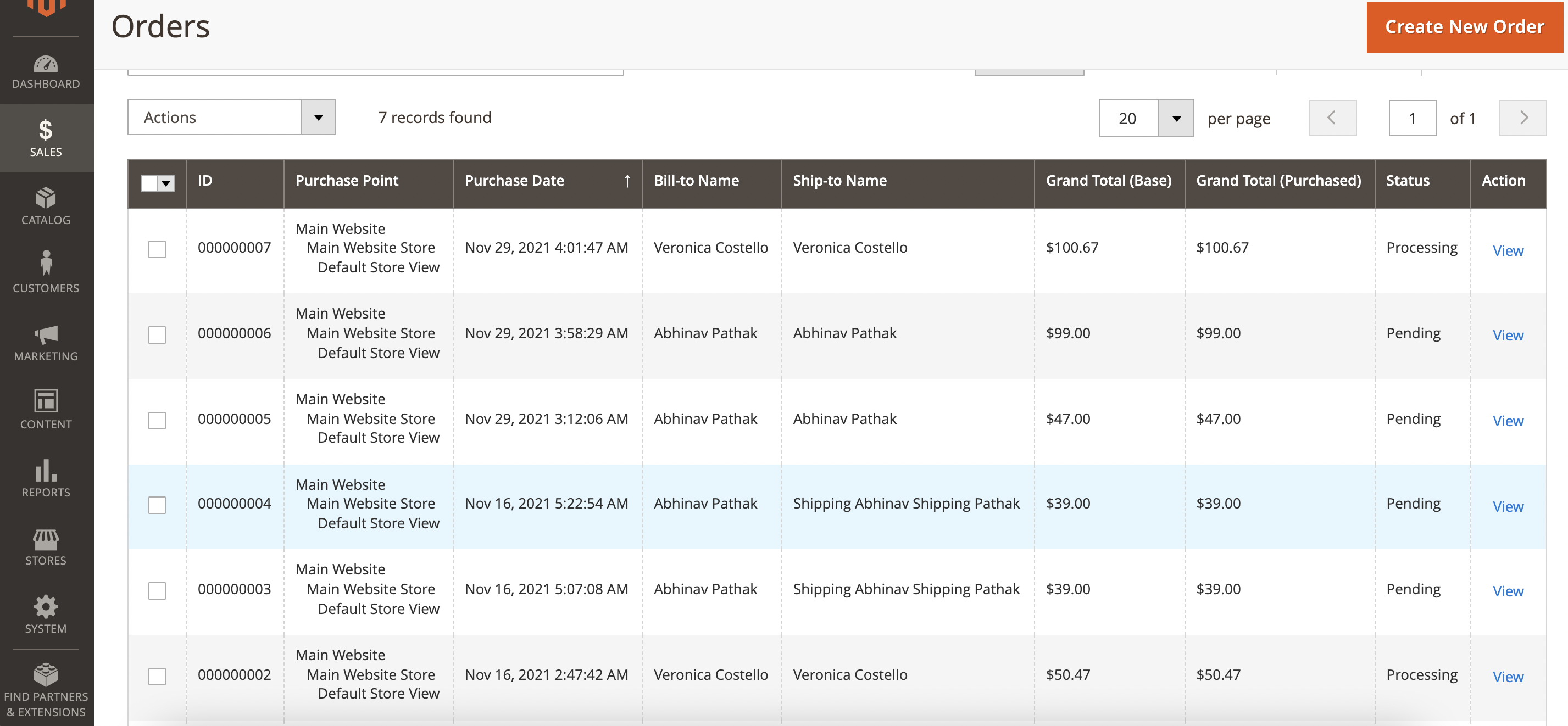 Orders tab of Magento is not working · Issue #35044 · magento/magento2 · GitHub