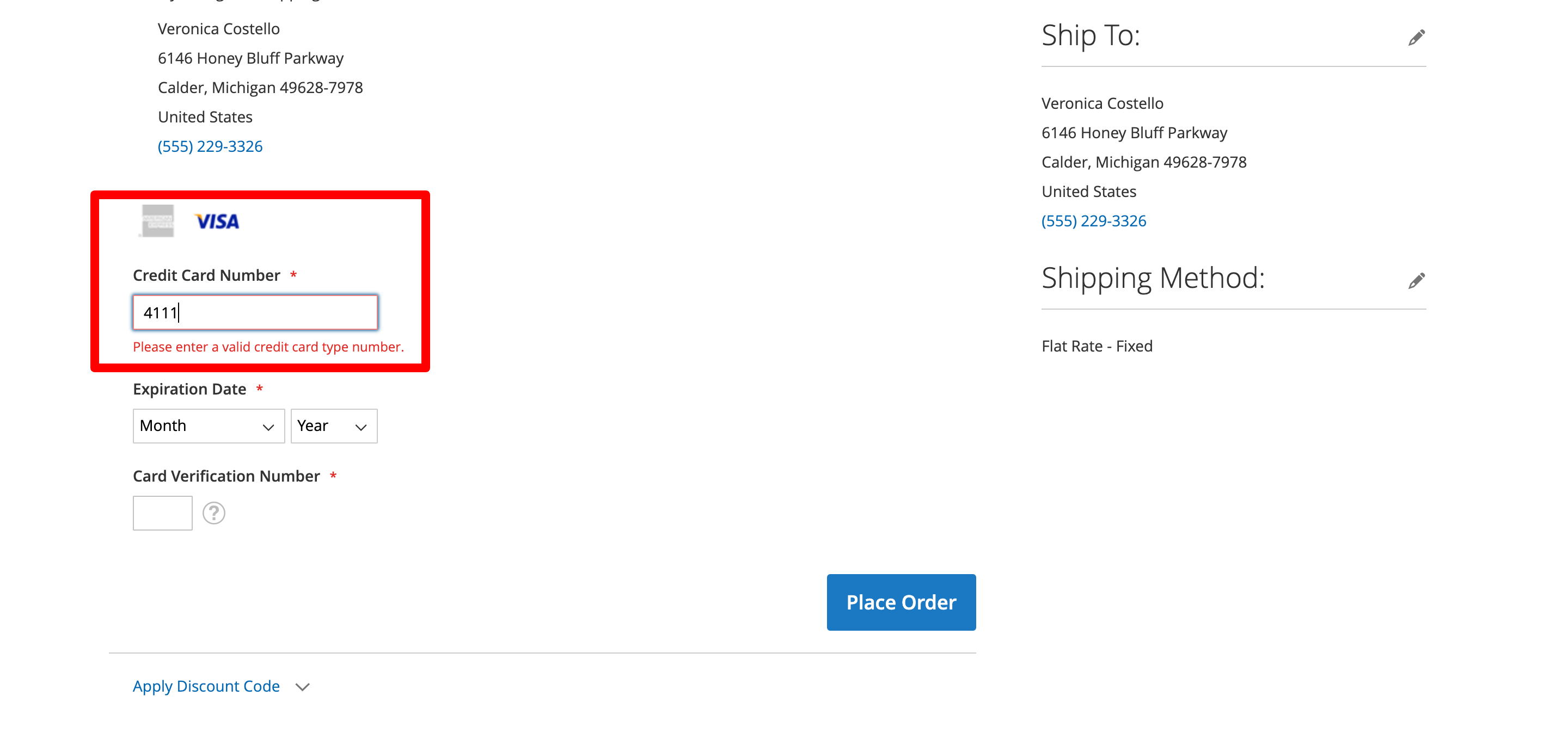 Credit card type not detecting after entering 4 digits for master card ...