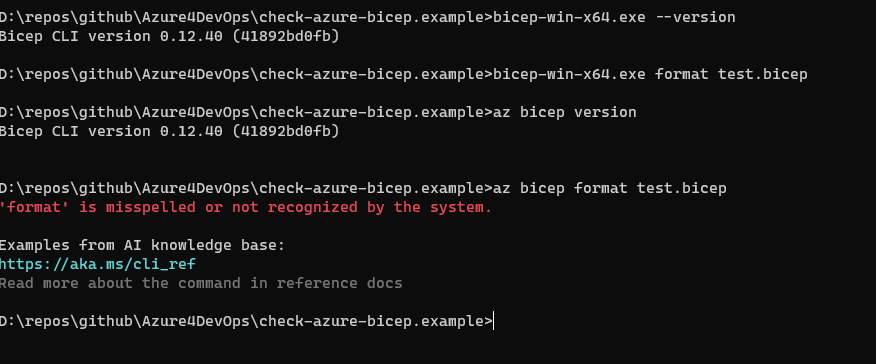 Add `format` Command To `az Bicep` Command Group · Issue 8968 · Azure Bicep · Github