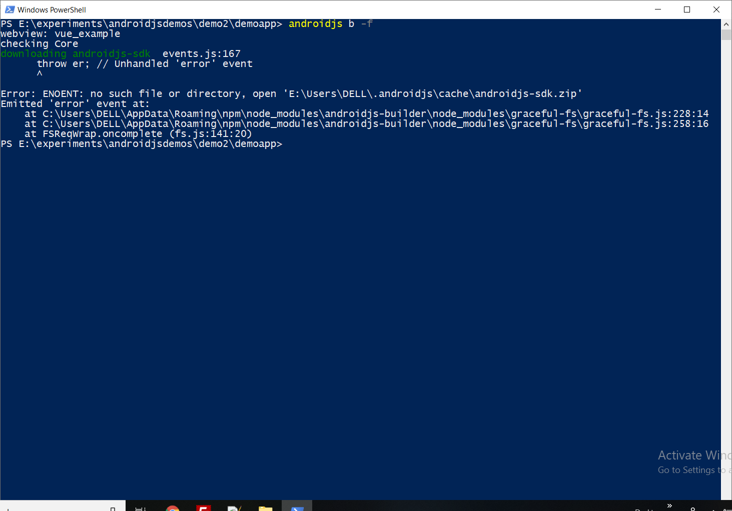 new builder not generating any project · Issue #42 · android-js/androidjs · GitHub