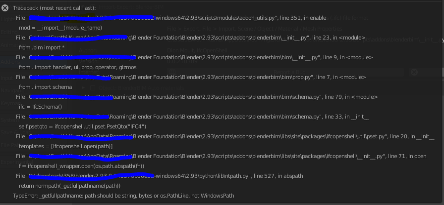 path error · Issue #1370 · IfcOpenShell/IfcOpenShell · GitHub