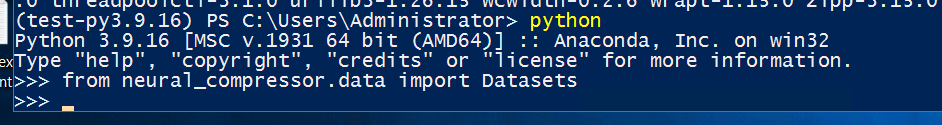 Failed to import neural compressor ( No response when import ) · Issue #646 · intel/neural ...