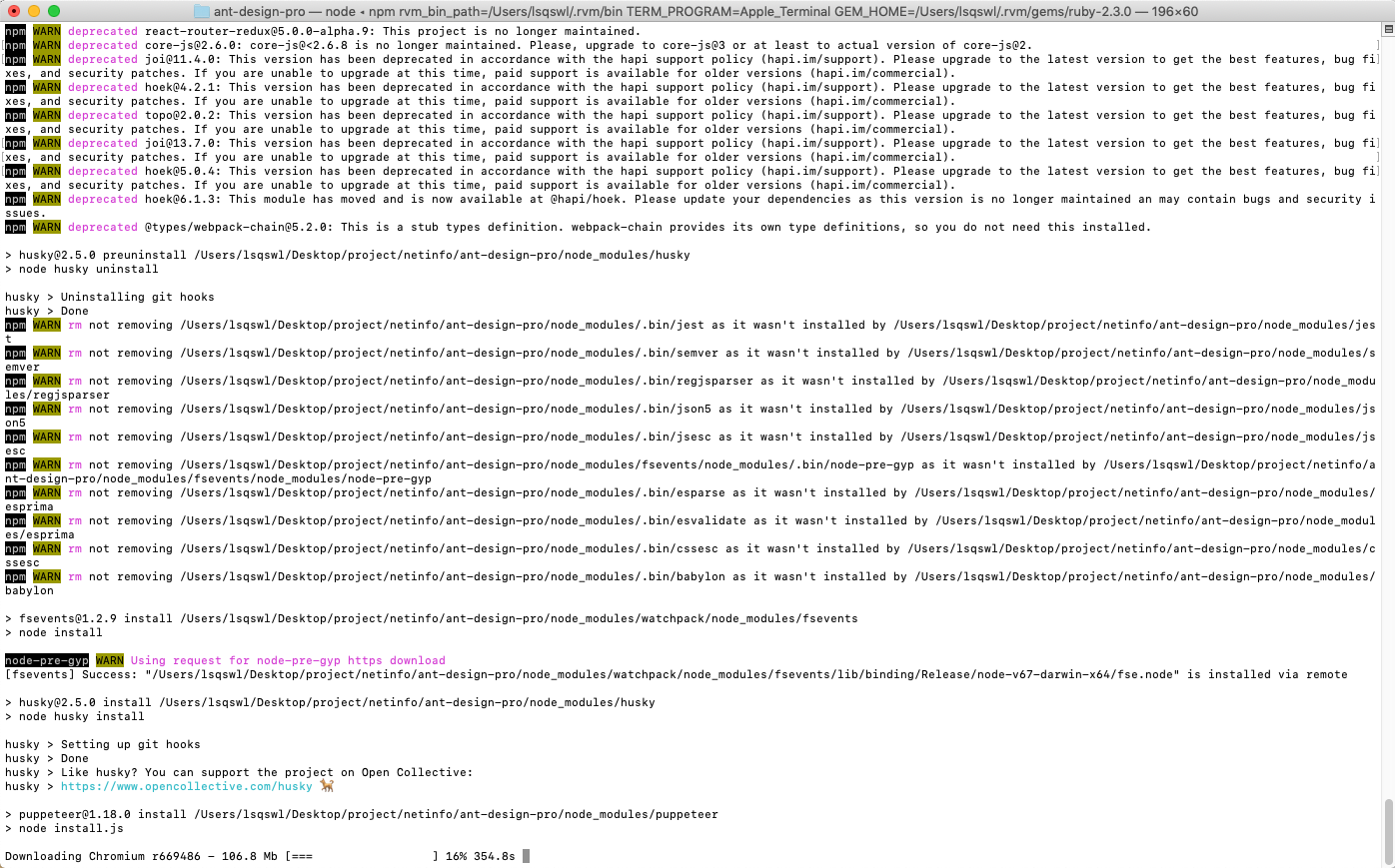 npm run fetch:blocks 只会安装一个 user/login后面都不会执行了 · Issue #4550 · ant-design/ant-design-pro · GitHub