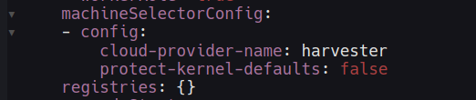 Unable to provision harvester rke2 cluster from rancher, stuck in provisioning on bootstrap node ...