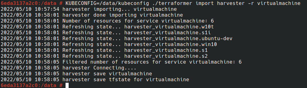 [BUG] Terraformer import vm failed · Issue #2225 · harvester/harvester ...