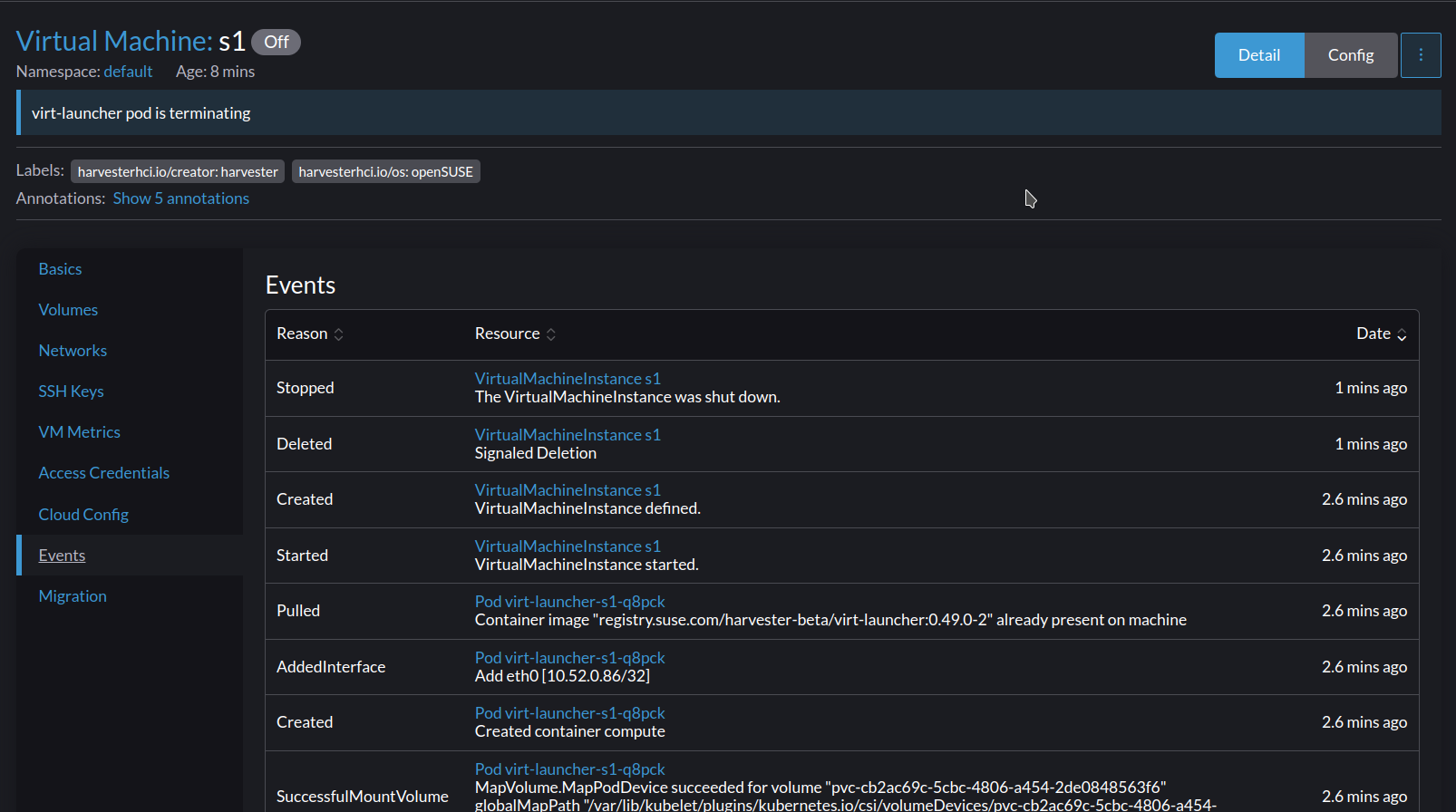 [backport v1.0] [BUG] VM shows "off" after clicking on "stop" but the VM is still running / in ...