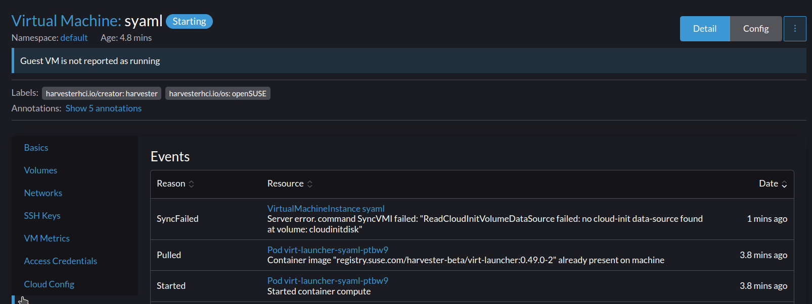 Bug Vms User Data Added Via Edit As Yaml Will Not Display On Config