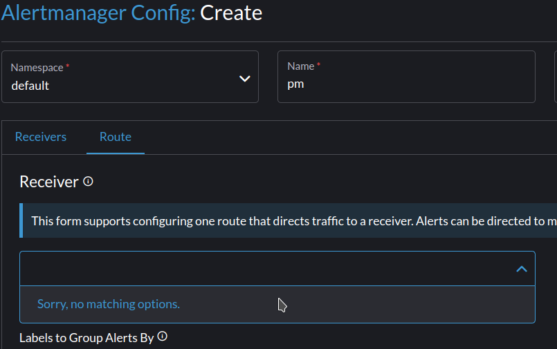 Bug Alertmanager Config Page Should Prevent Using Empty Name To Add Receiver · Issue 2798
