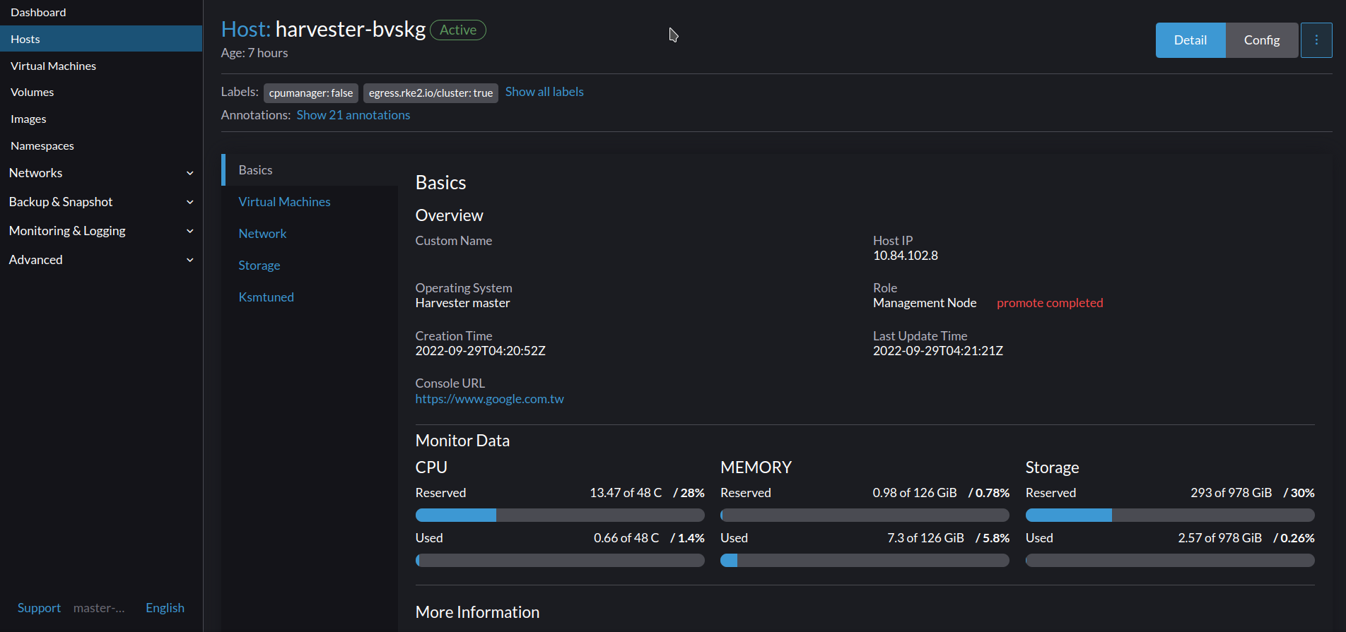 [BUG] Console button enhancement · Issue #2806 · harvester/harvester · GitHub