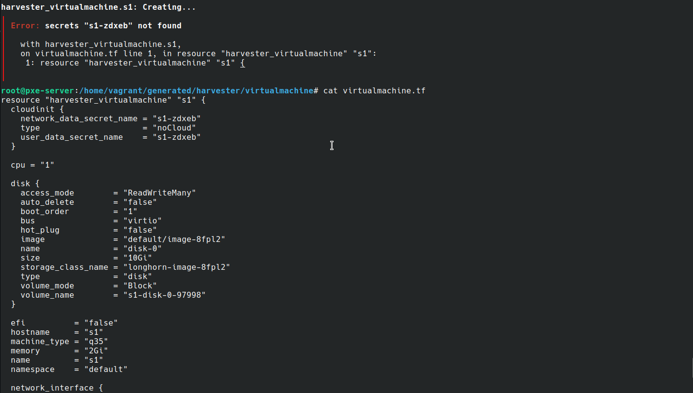 [BUG] exported tf from Terraformer unable to apply on another cluster ...