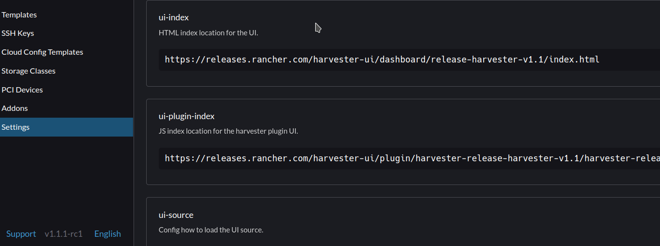 [BUG] The default value of the ui-index should match the harvester version · Issue #3078 ...