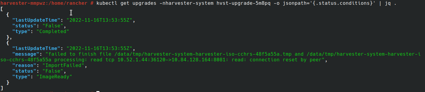 [BUG] upgrade stuck in *Images preloaded* caused by connection reset by peer · Issue #3167 ...
