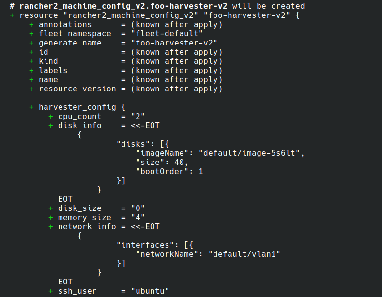 [BUG] terraform-provider-rancher2 harvester disk_size default value is not set correctly · Issue ...