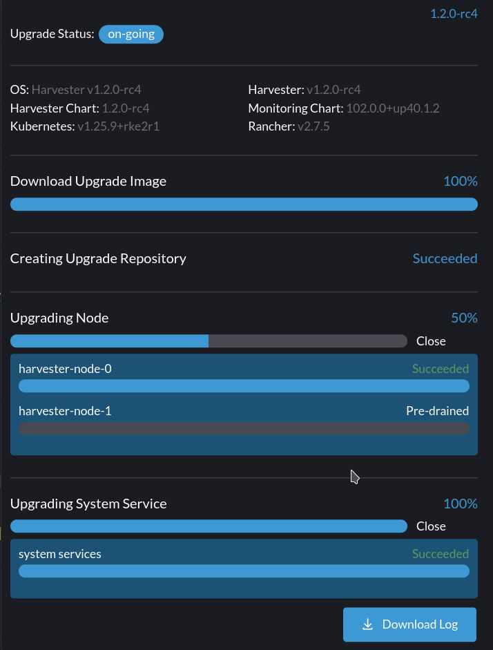 [BUG] 2 Nodes upgrade stuck in Post-draining · Issue #4287 · harvester/harvester · GitHub