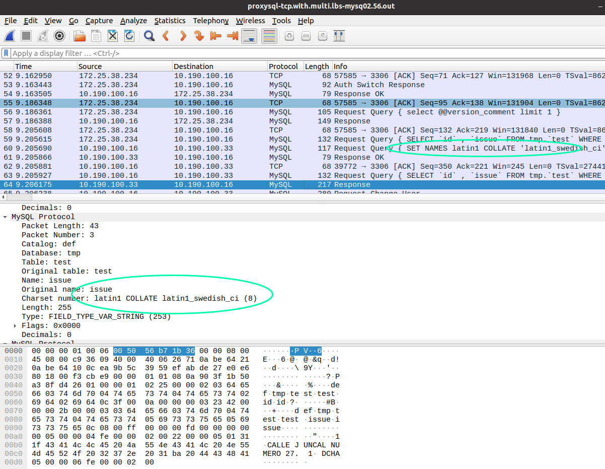 ProxySQL is not always honoring charset · Issue #3179 · sysown/proxysql · GitHub
