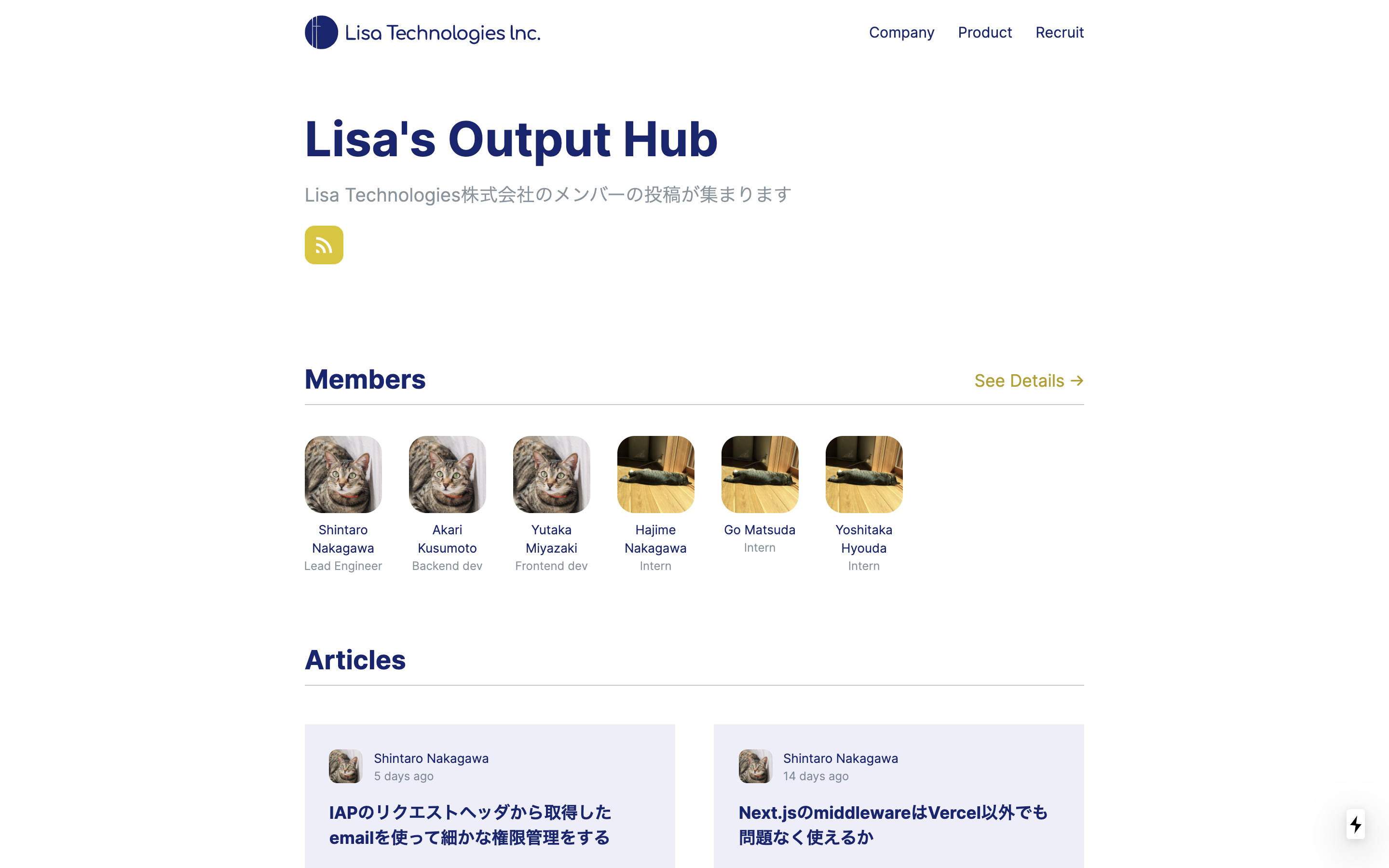 GitHub - Lisa-Technologies/lisa-output-hub: RSS based blog starter kit ...