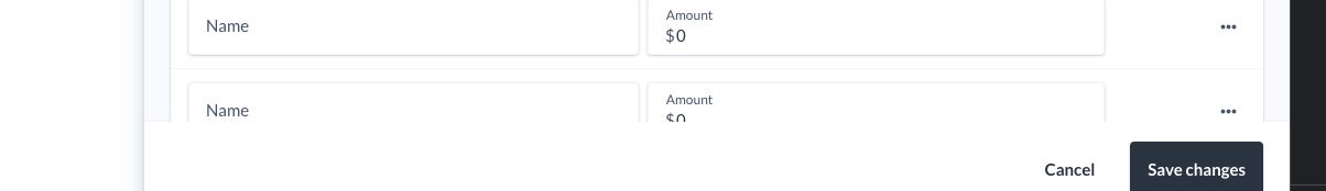 The toolbar in the slideout panel component should have a grey border or shadow or something on ...