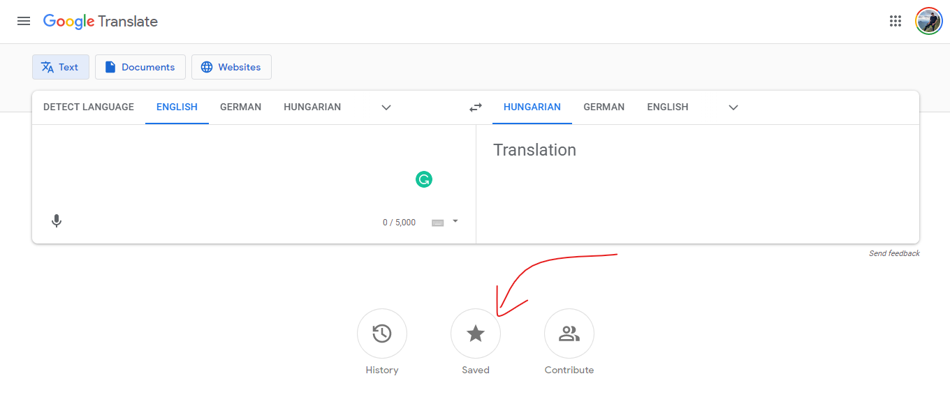 How to import words from Google Translate - domonkospapp/word-learning ...