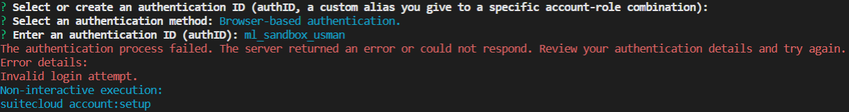 Invalid Login error | Invalid Credentials · Issue #578 · oracle/netsuite-suitecloud-sdk · GitHub
