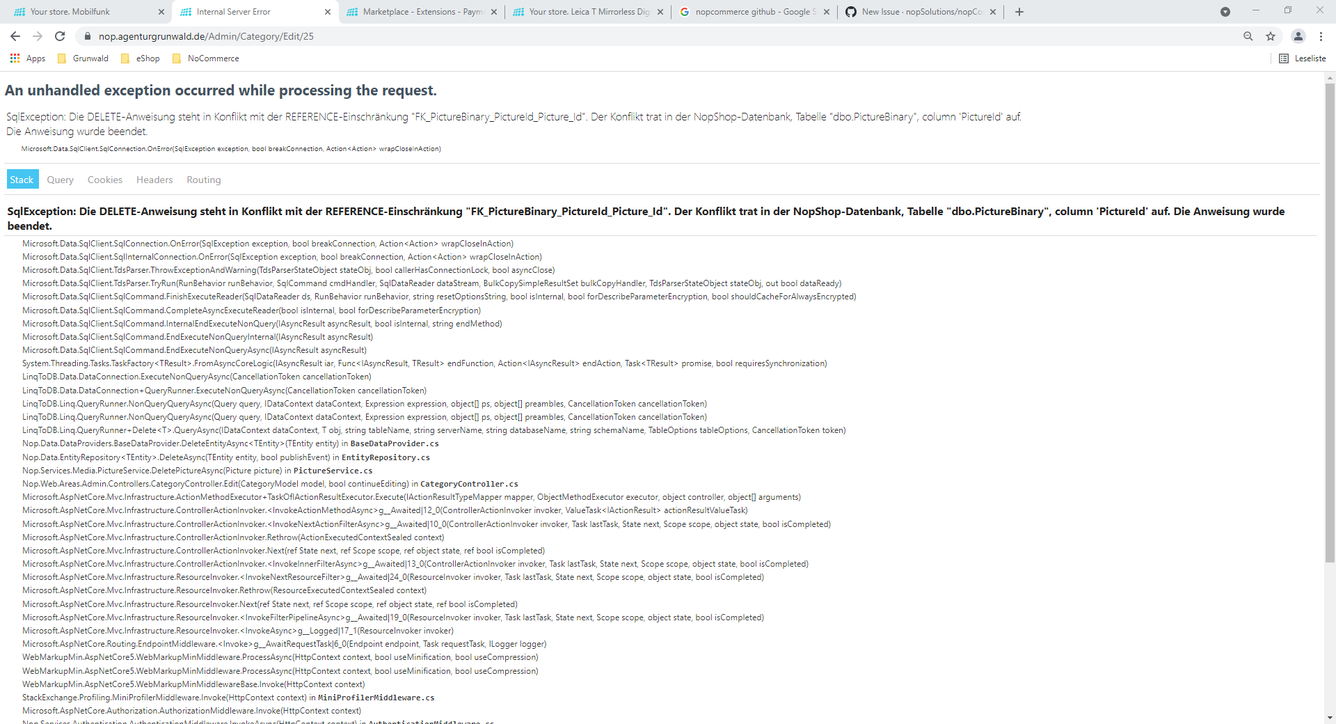 Reference constraint error with sub category images · Issue #5778 · nopSolutions/nopCommerce ...