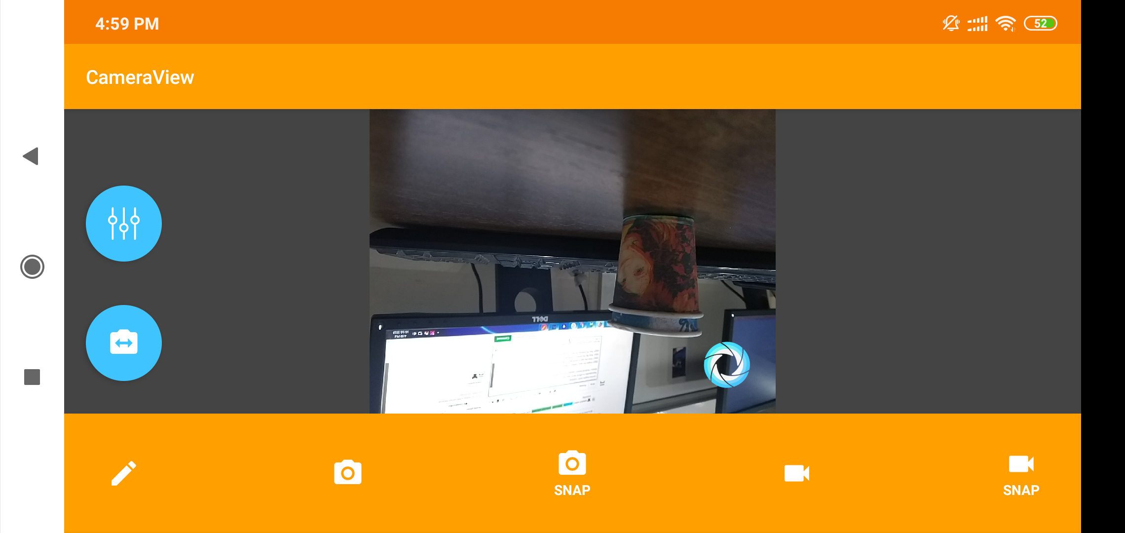 camera preview is upside down when switch to reverse landscape mode ...