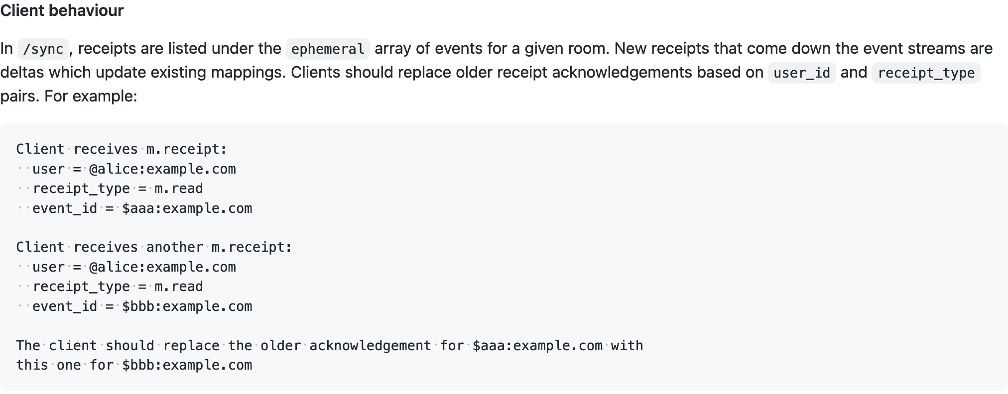 Receipt example rendered poorly · Issue #948 · matrix-org/matrix-spec ...