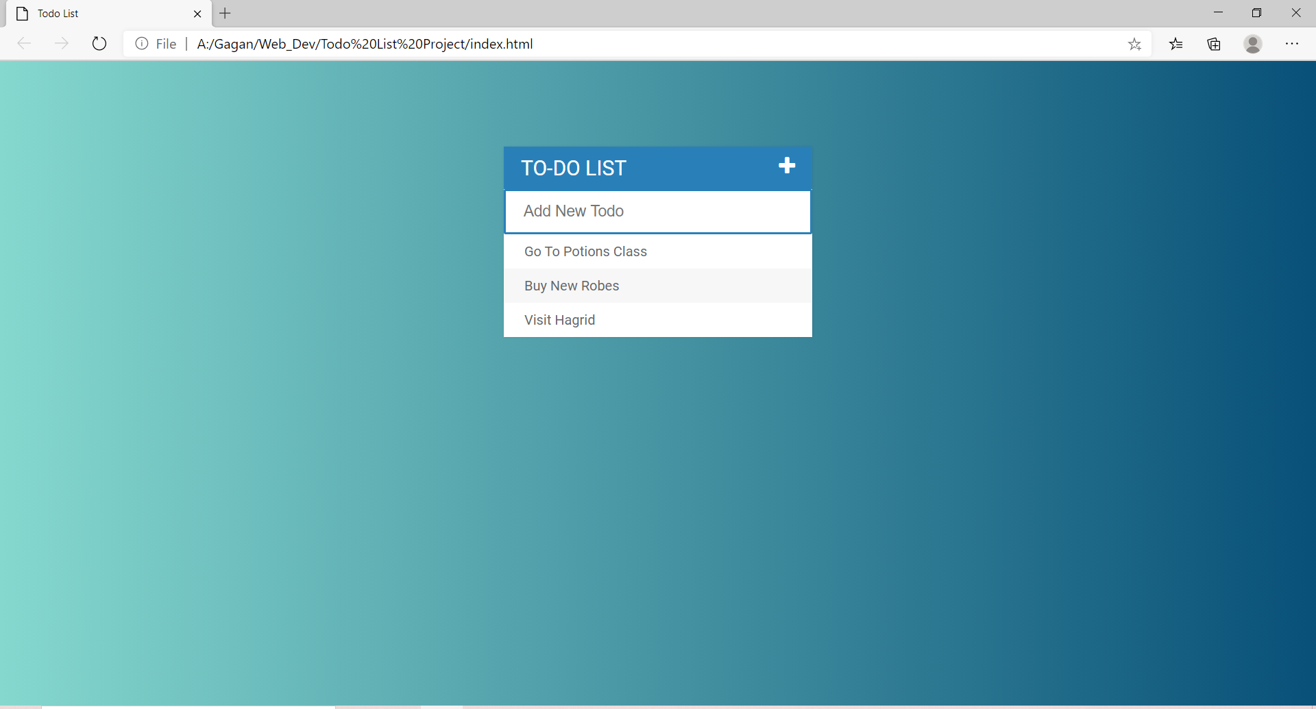 GitHub - gagantilak/To-Do-List-: It's a simple to-do list Web Development project and a simple ...