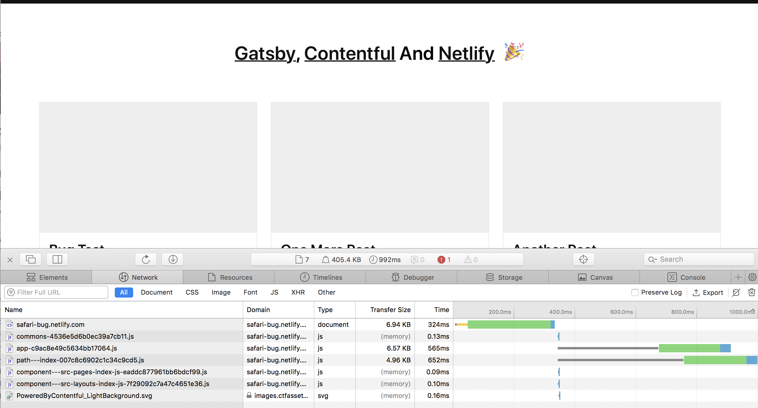 Js Caching Issues With Safari · Issue 5231 · Gatsbyjsgatsby · Github 6674