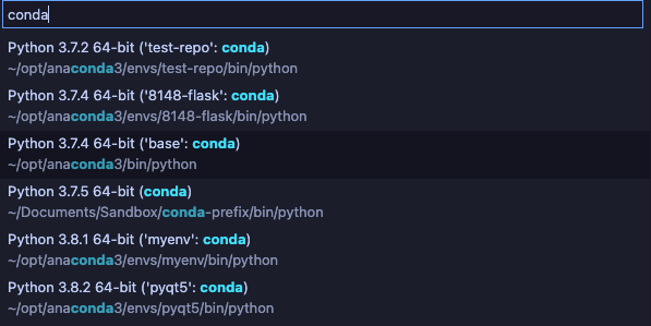 Base conda environment doesn't appear in the interpreters list · Issue #15519 · microsoft/vscode ...