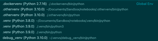 Kernel selection quickpick: pyenv and venv environments incorrectly categorized · Issue #8054 ...