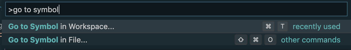 It's difficult to use "Go to symbol" to navigate to a class method ...