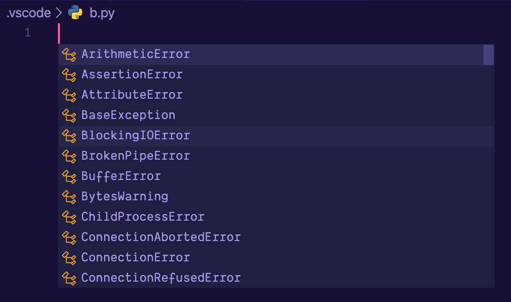 No Suggestion In First Column Of File When Using Jedi · Issue 10573 · Microsoft Vscode Python
