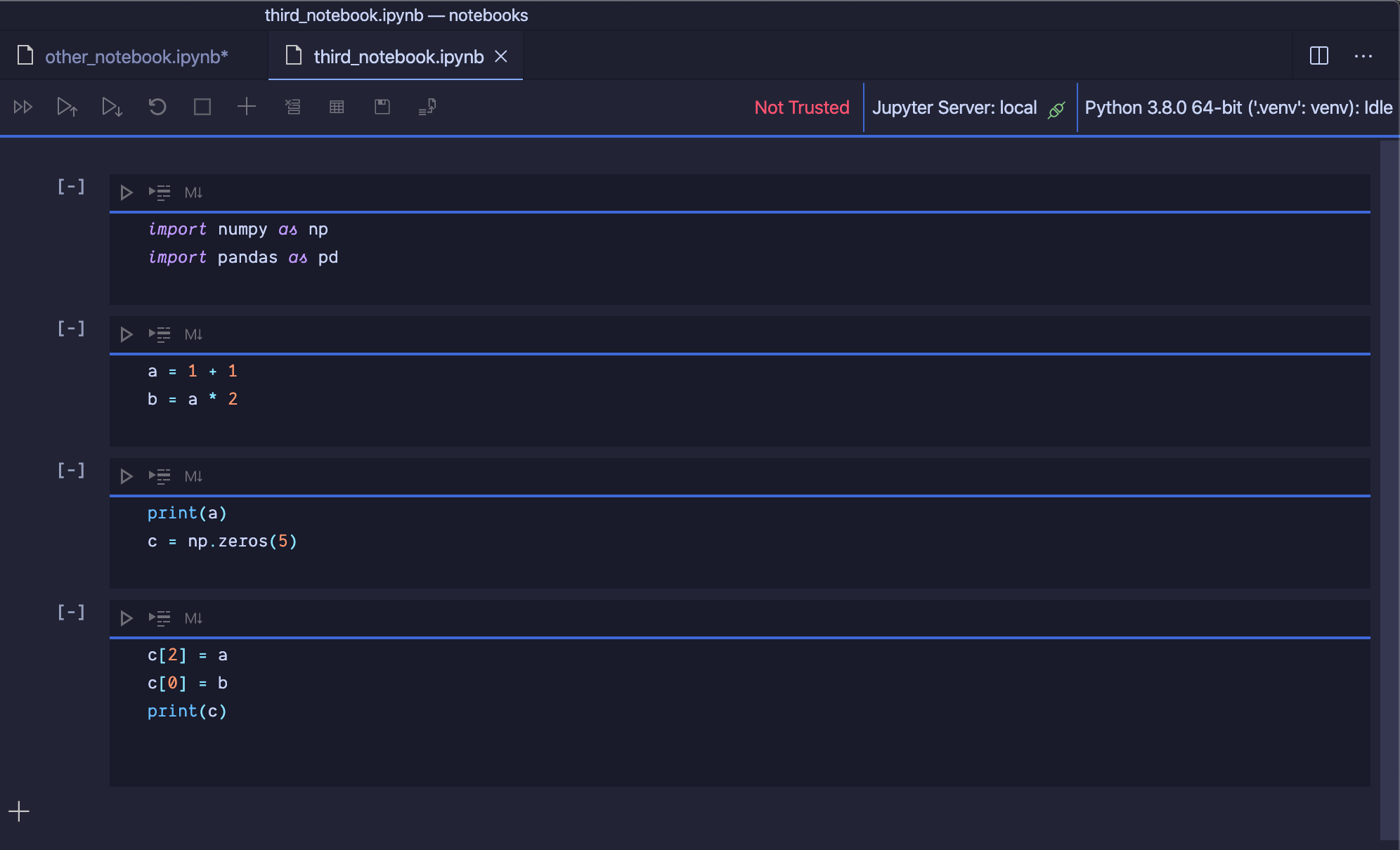 The bottom "insert cell below" button isn't greyed out for untrusted notebooks · Issue #906 ...