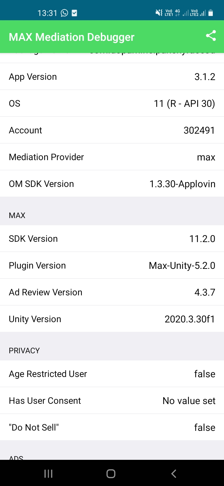 Max Ad Review doesn't enable on iOS · Issue #144 · AppLovin/AppLovin-MAX-Unity-Plugin · GitHub