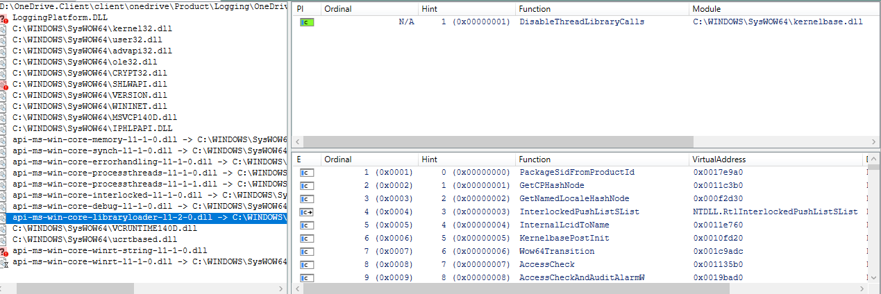 Getting System Error while loading Aria SDK v3.2.188.1. Error is API-MS-WIN-CORE-LIBRARYLOADER ...