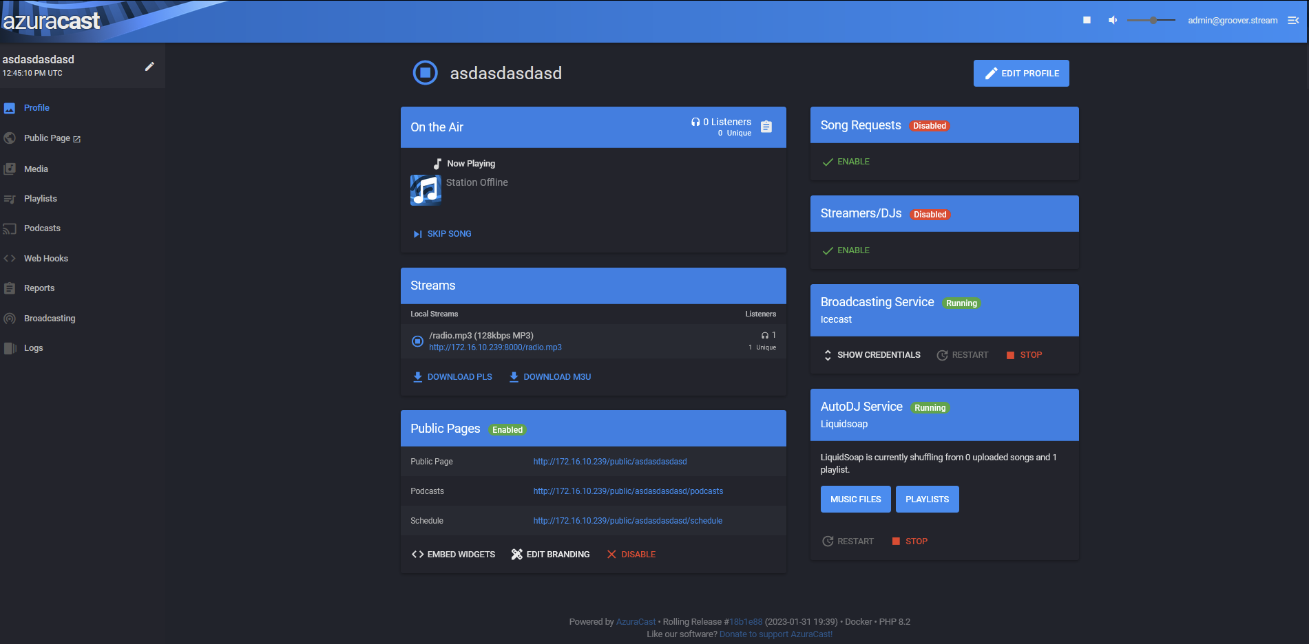 The "Now Playing" display no longer shows "Azuracast is Live!". · Issue #6060 · AzuraCast ...