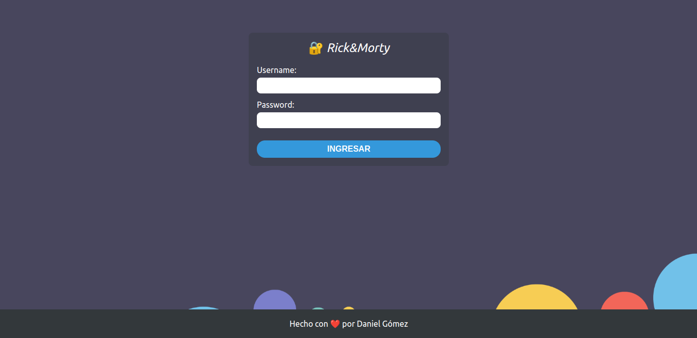 GitHub - danieldevelop/rick_and_morty: Mini proyecto en desarrollo de bootcamp Soy Henry, este ...