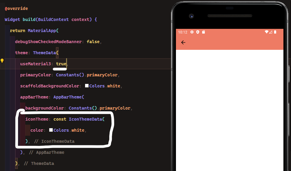 [Material 3] AppBar Icon color doesn't change in Material 3 · Issue #116054 · flutter/flutter ...